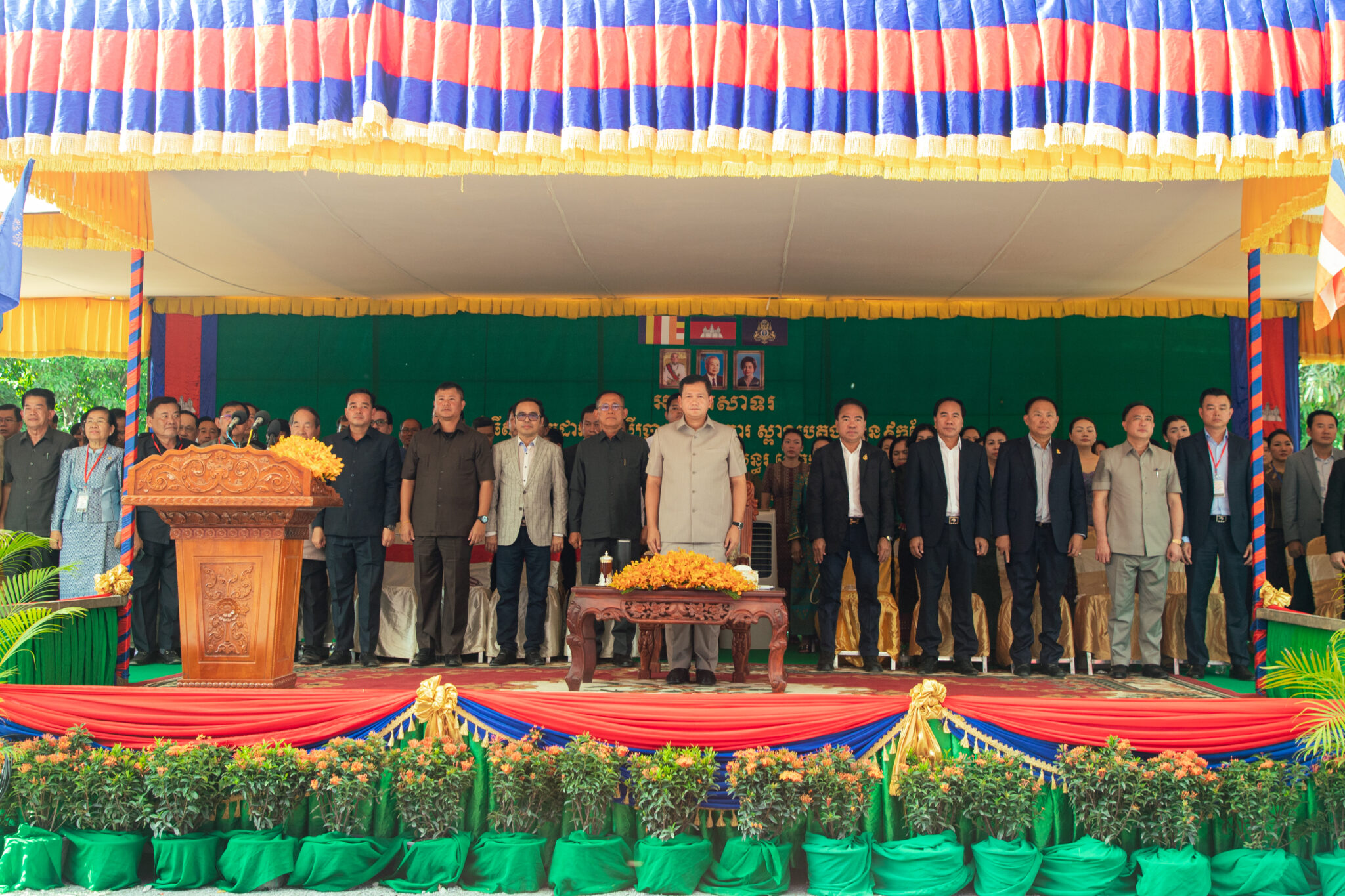 ពិធីសម្ពោធដាក់ឱ្យប្រើប្រាស់ជាផ្លូវការស្ពានបេតុង៩កន្លែងក្នុងស្រុកស្រីសន្ ...